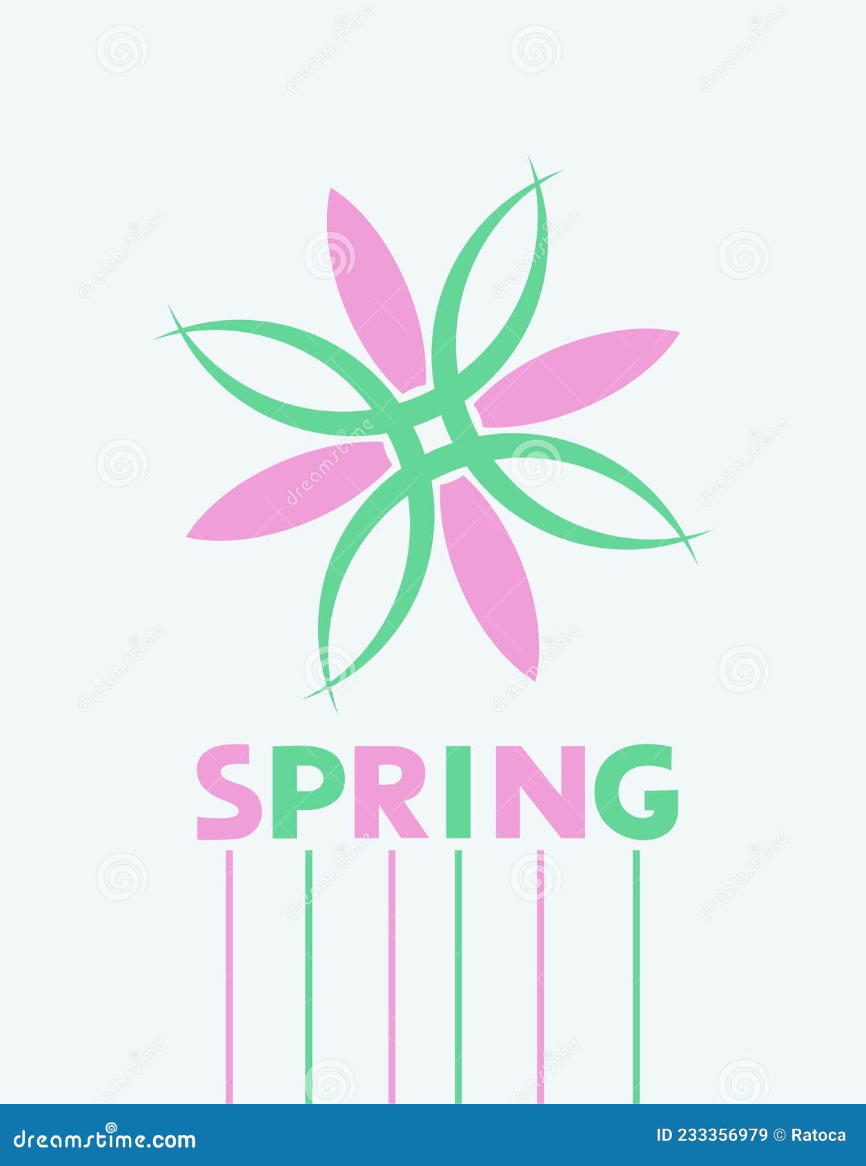 Creative Design of Spring Symbol Stock Vector - Illustration of banner ...
