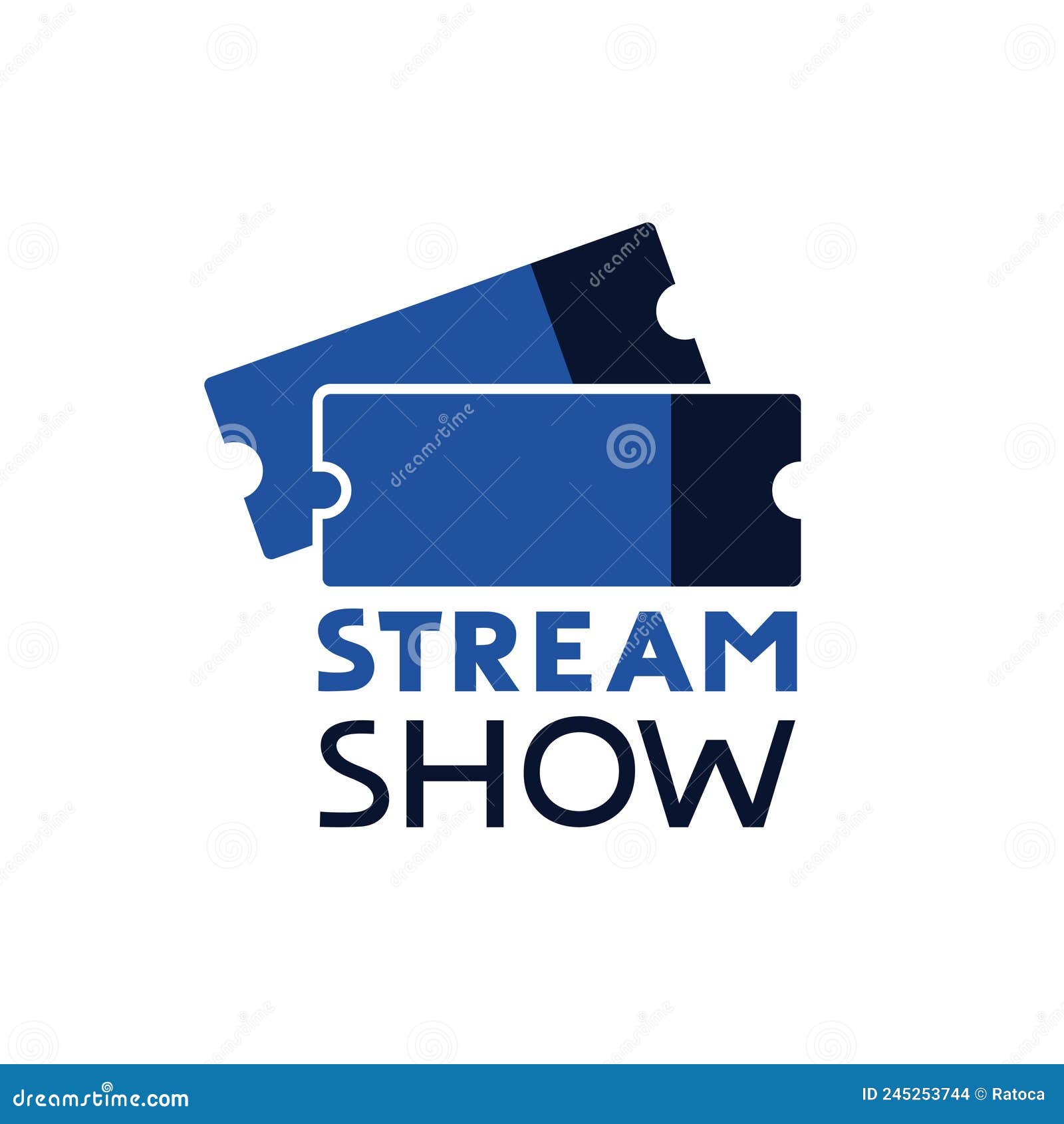 Creative Design of Stream Show Symbol Stock Vector - Illustration of ...