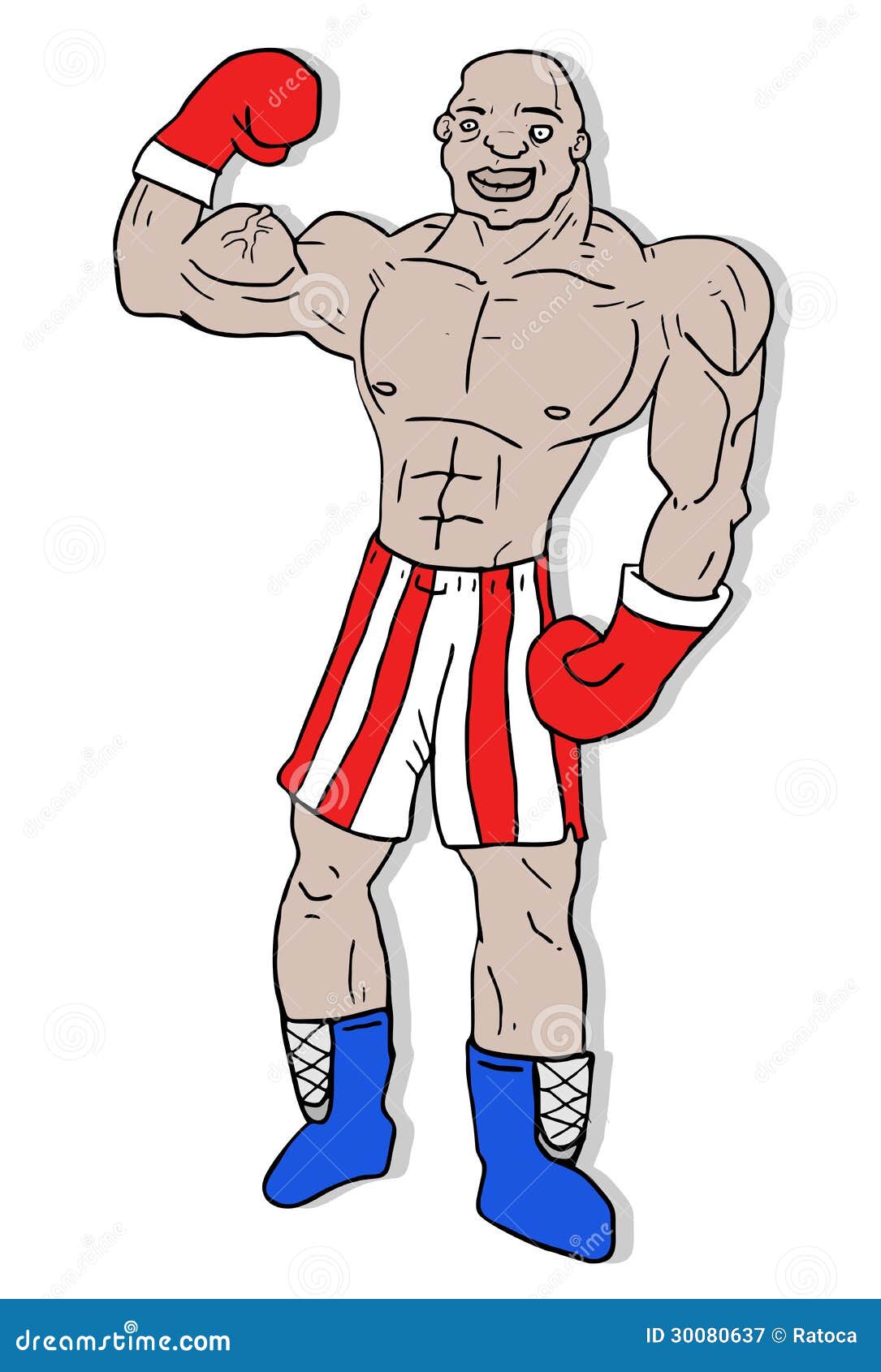 Strong boxing stock vector. Illustration of symbol, rival - 30080637