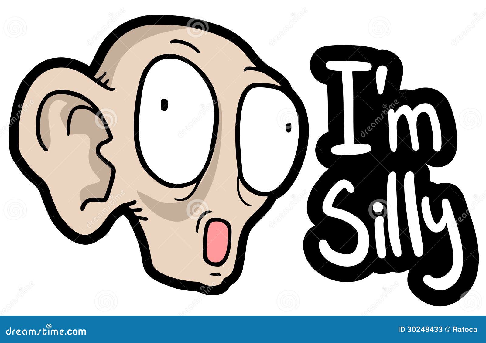 Stupid face stock vector. Illustration of clumsy, insane - 30248433