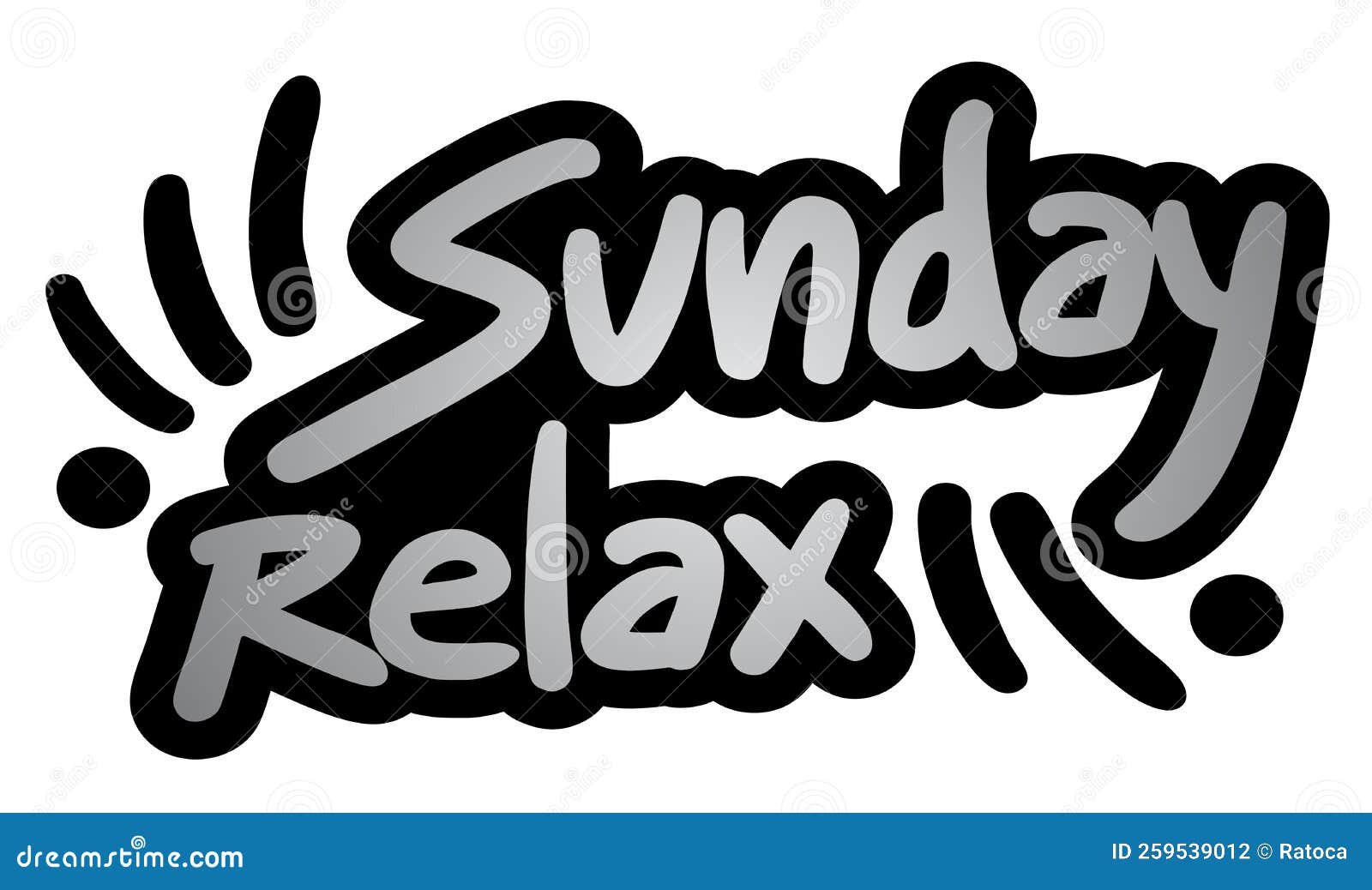 Sunday relax stock vector. Illustration of appreciation - 259539012
