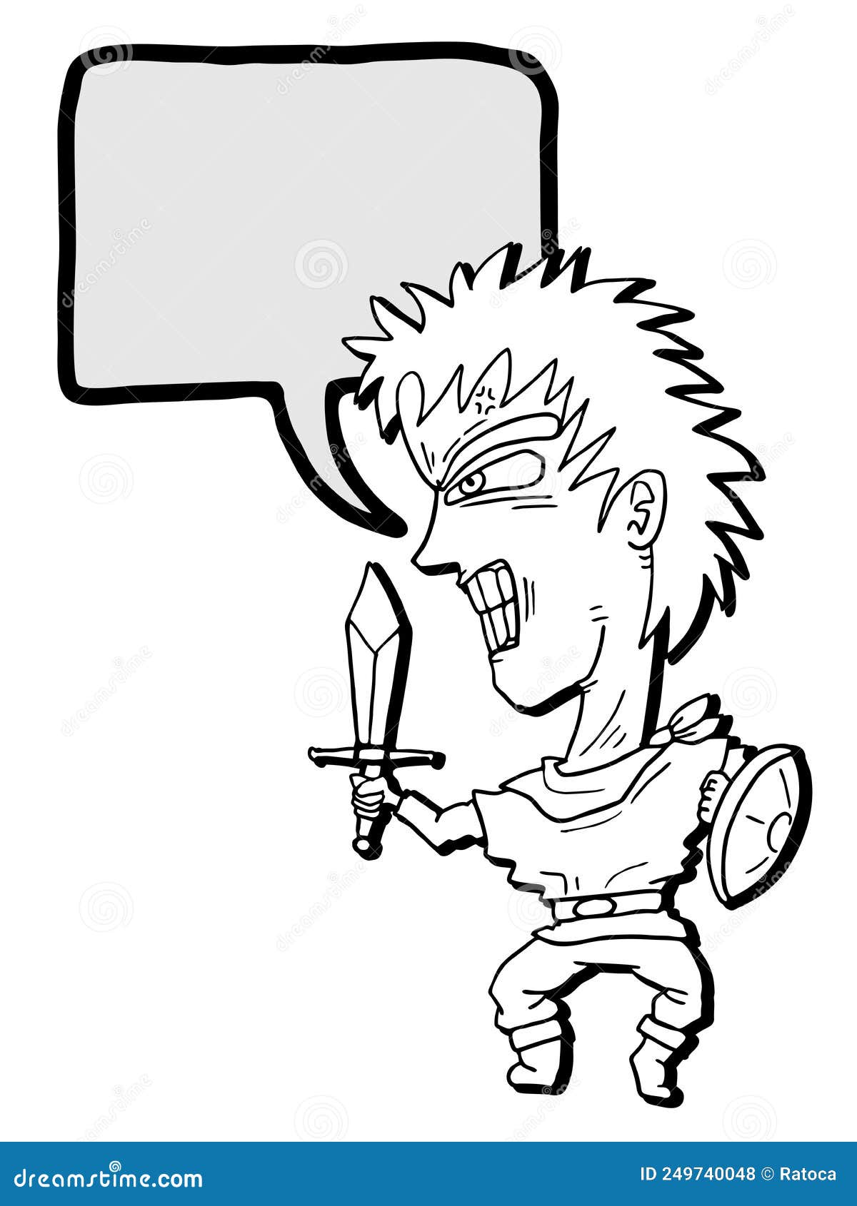 Sword comic stock vector. Illustration of cartoon, talk - 249740048
