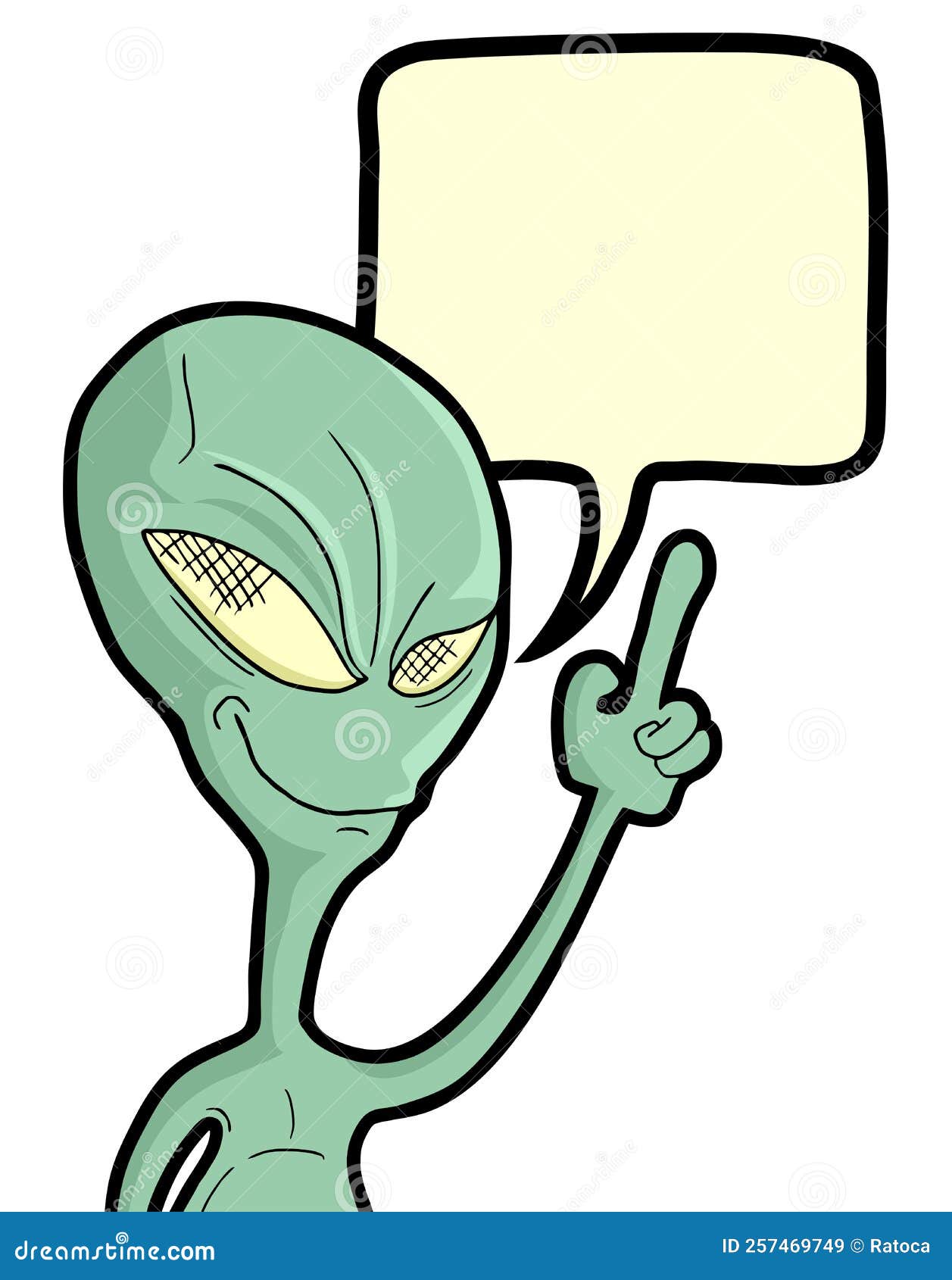 Talk alien stock vector. Illustration of vector, creative - 257469749
