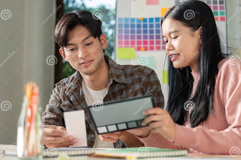 Creative Design Team Brainstorming Graphics for Project Development in ...