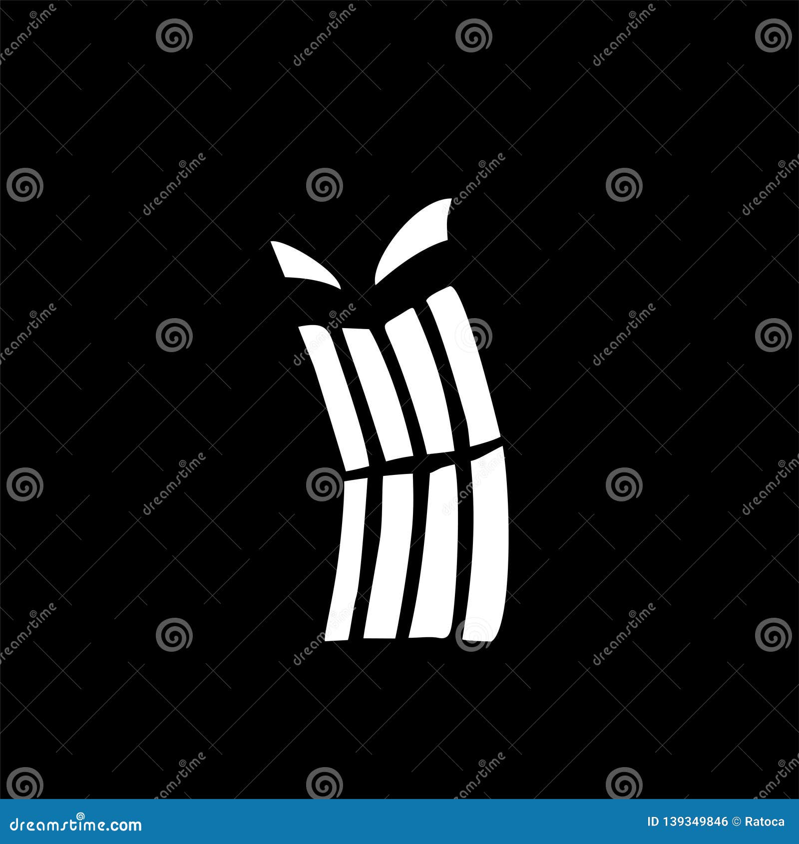 Terrifying Face Illustration Stock Vector - Illustration of head ...