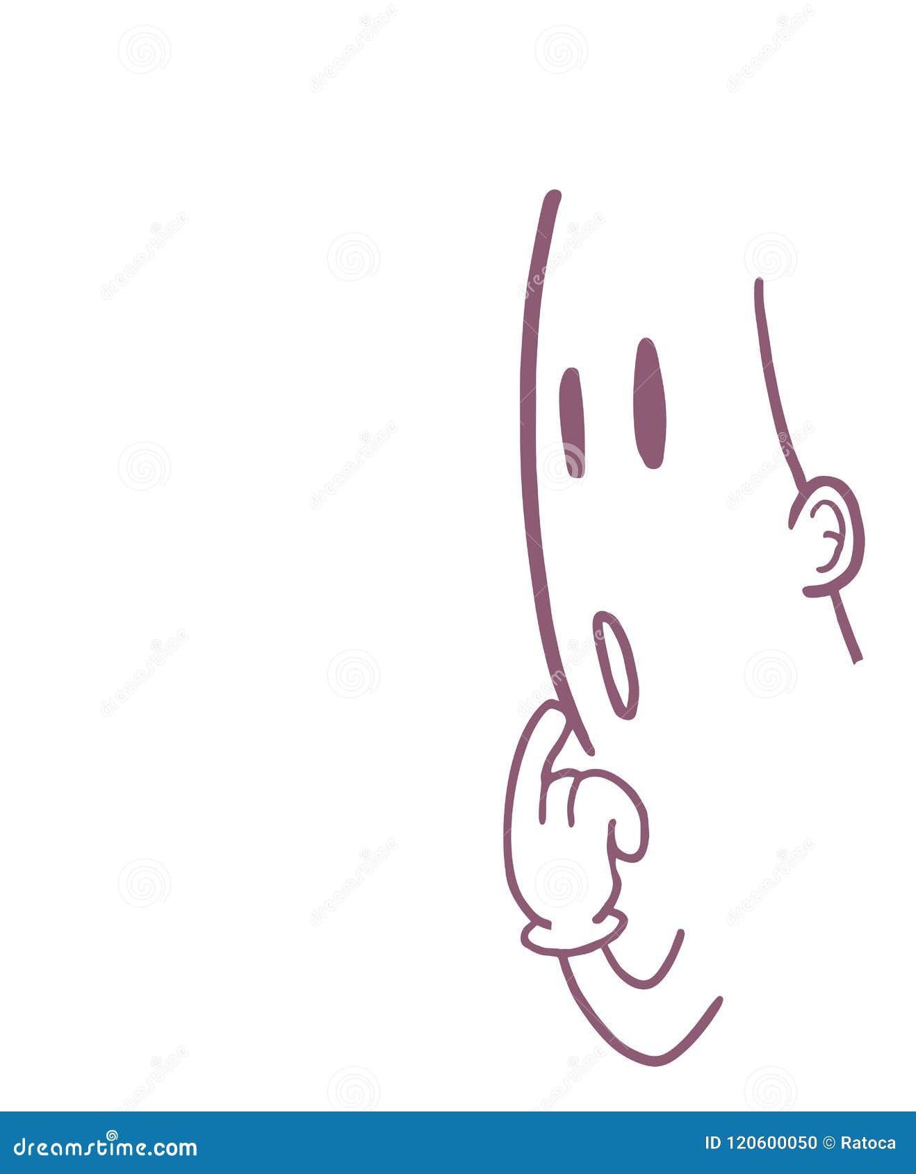 Thinking Expression Illustration Stock Vector - Illustration of style ...