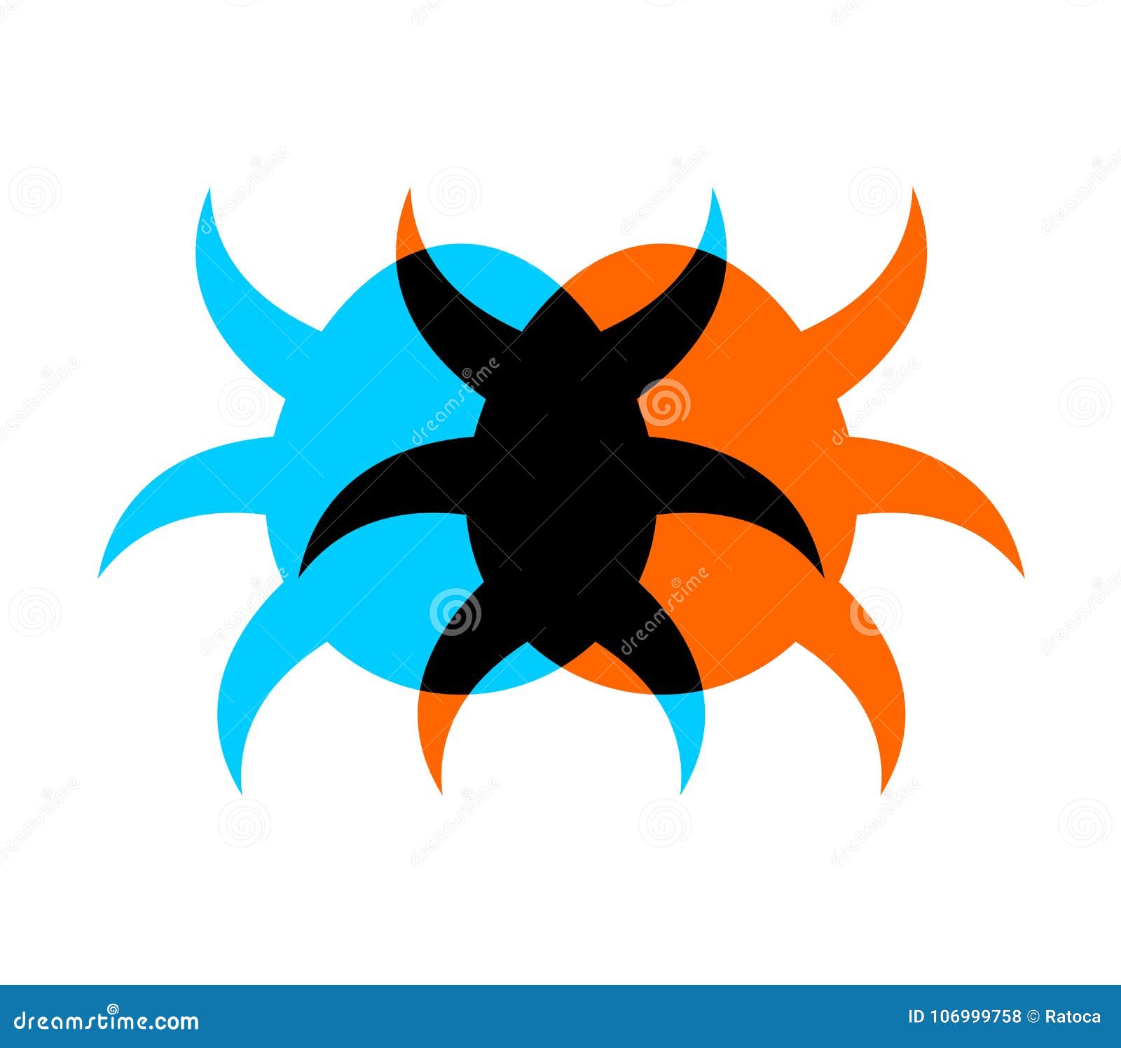 Tick symbol stock vector. Illustration of beetle, symbol - 106999758