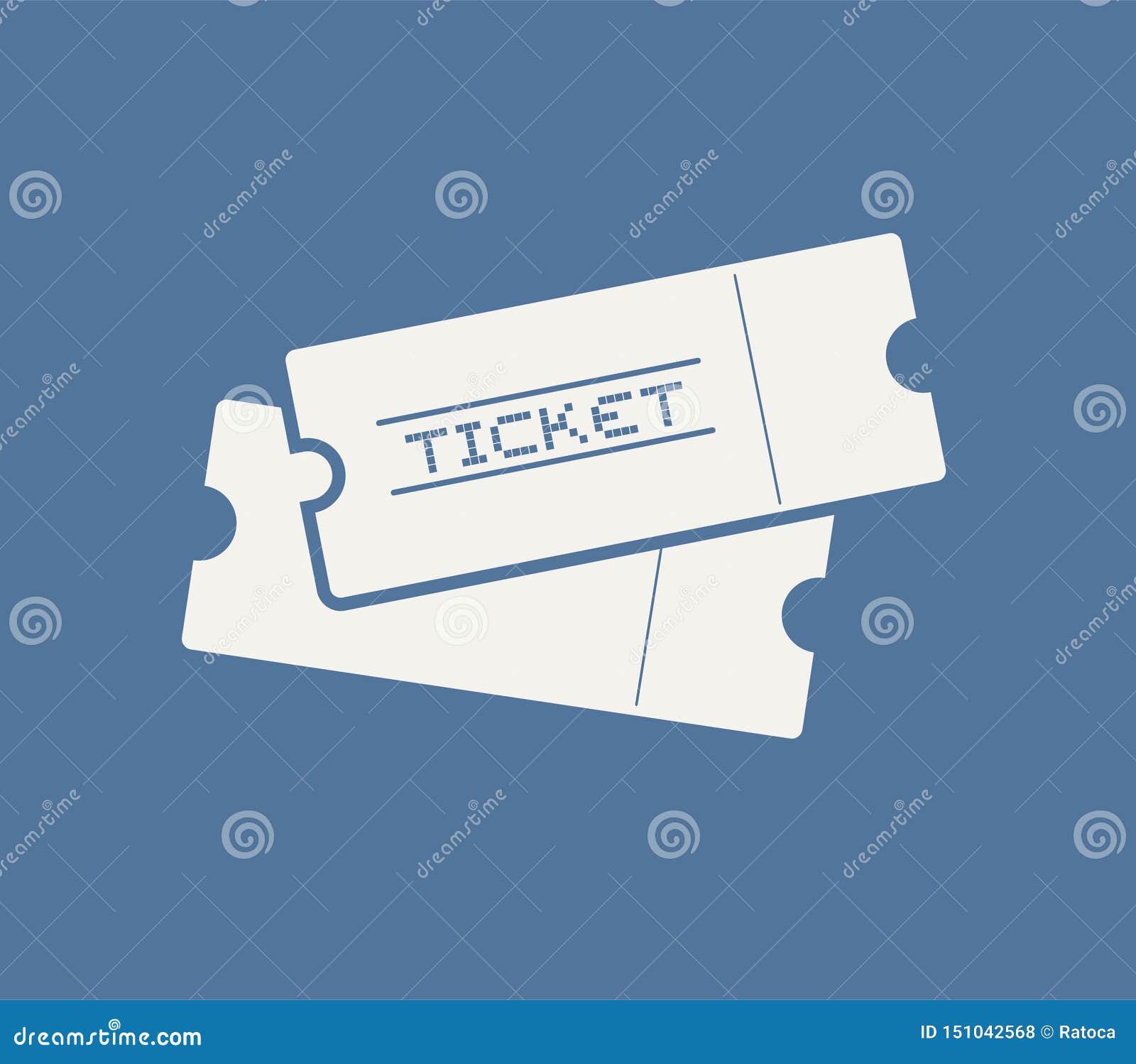 Design of tickets symbol stock vector. Illustration of event - 151042568