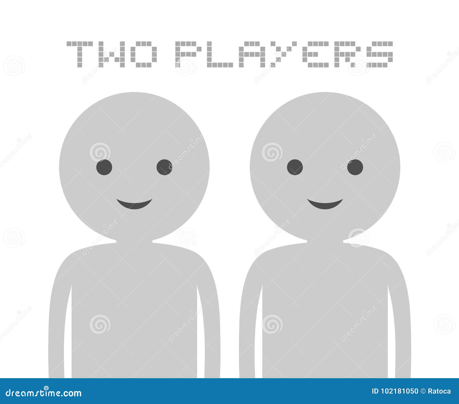 Two players icon stock vector. Illustration of players - 102181050