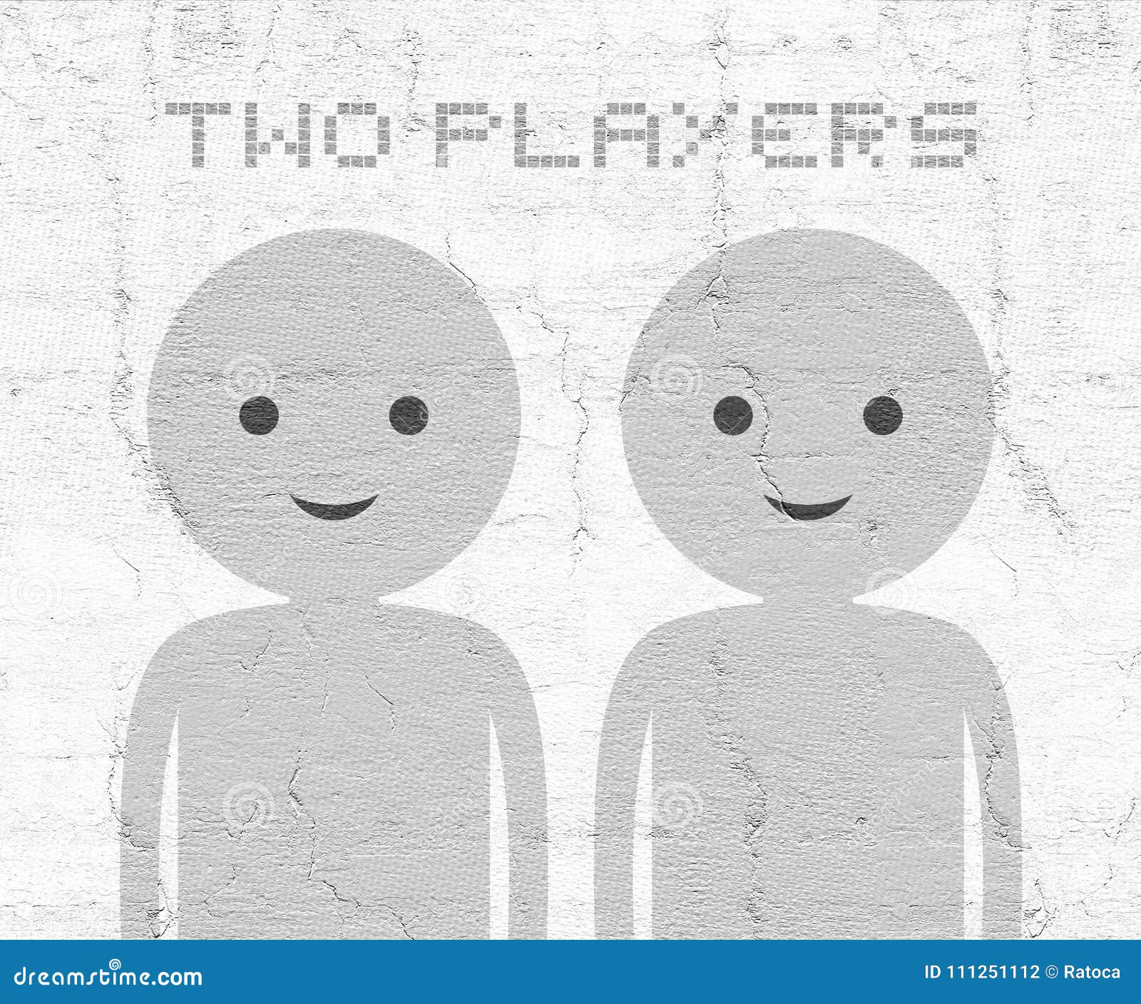 Two players icon stock illustration. Illustration of symbol - 111251112