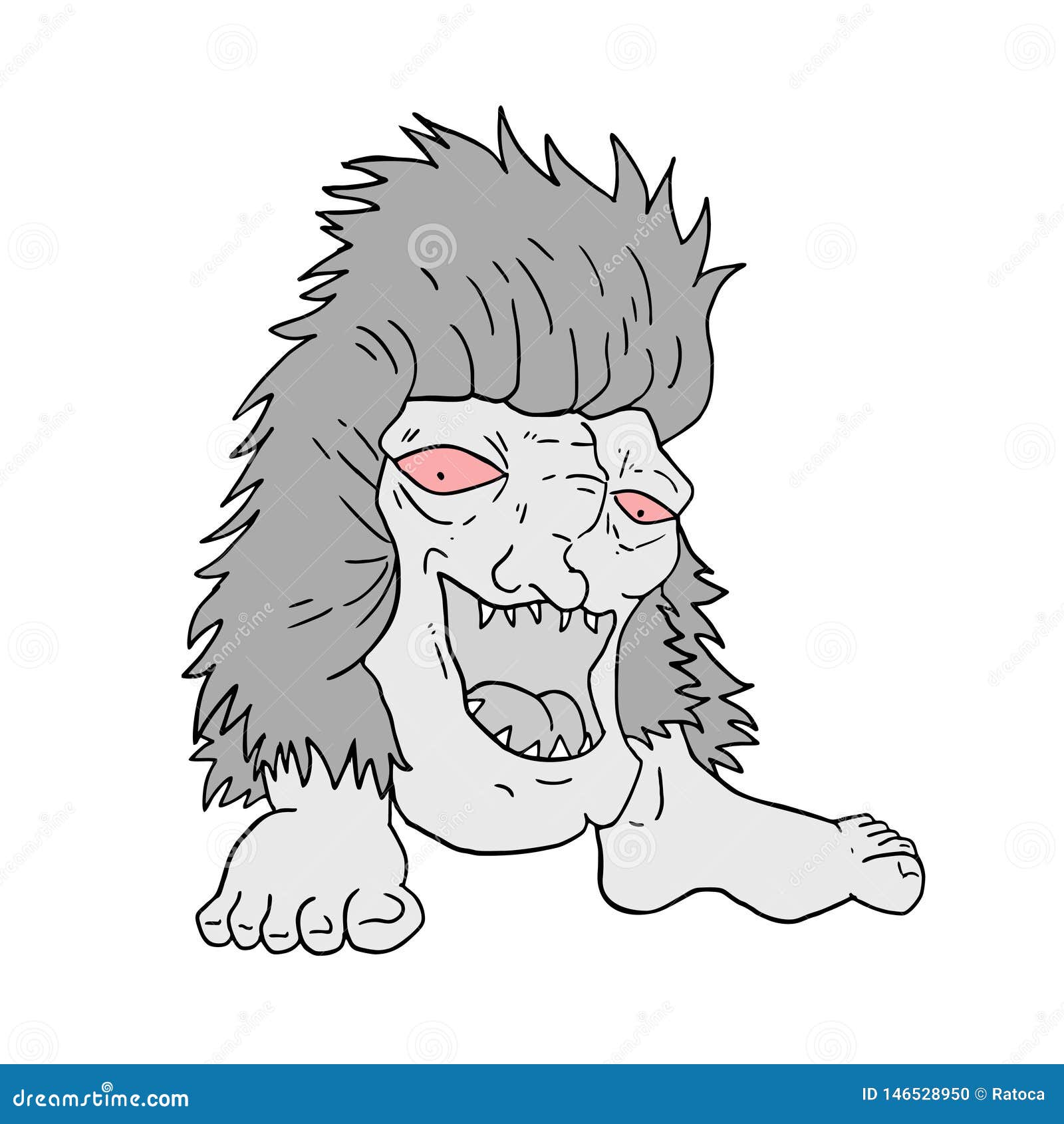 Design of Ugly Monster Draw Stock Vector - Illustration of creative ...