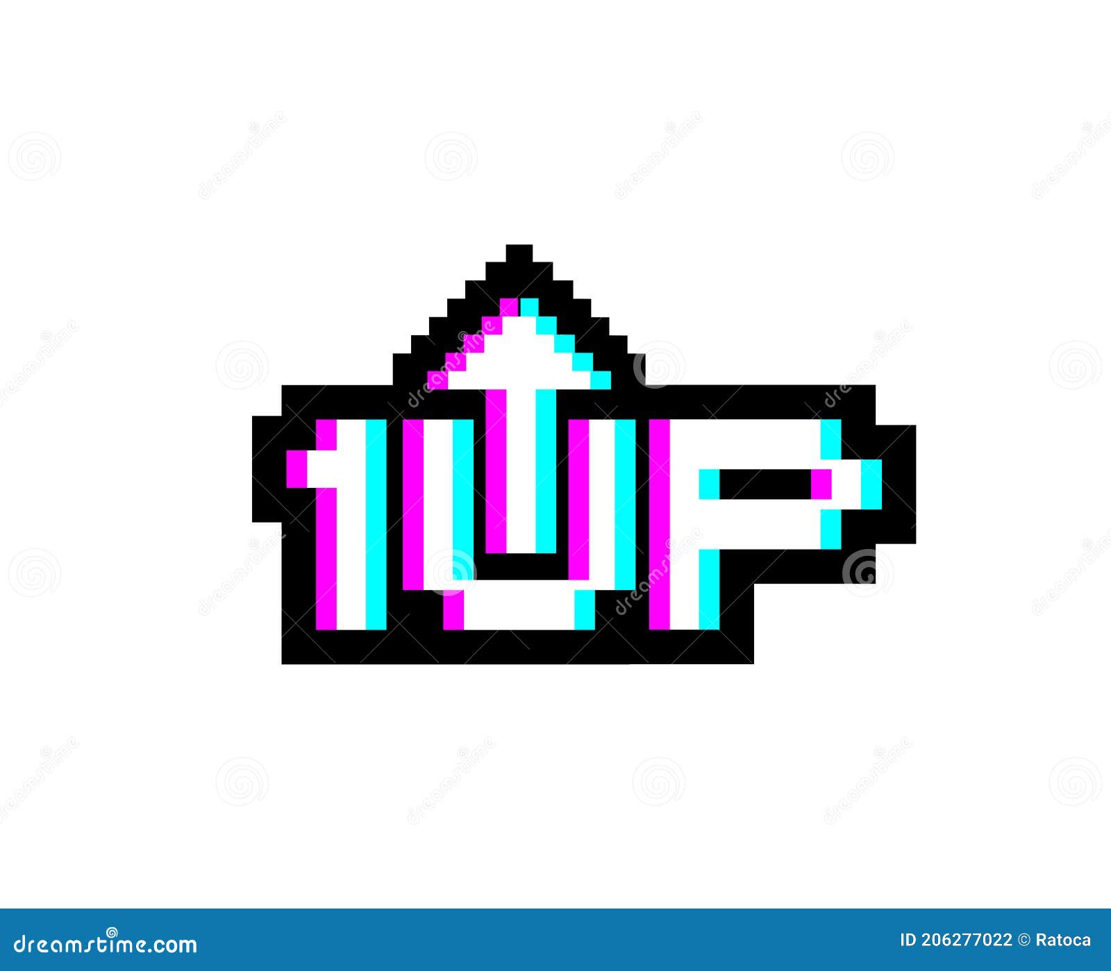 1Up icon design stock vector. Illustration of banner - 206277022