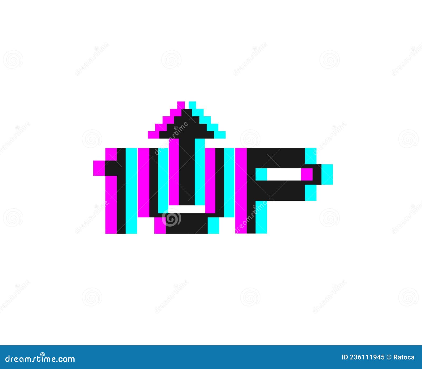 Creative Design of 1Up Icon Art Stock Vector - Illustration of ...