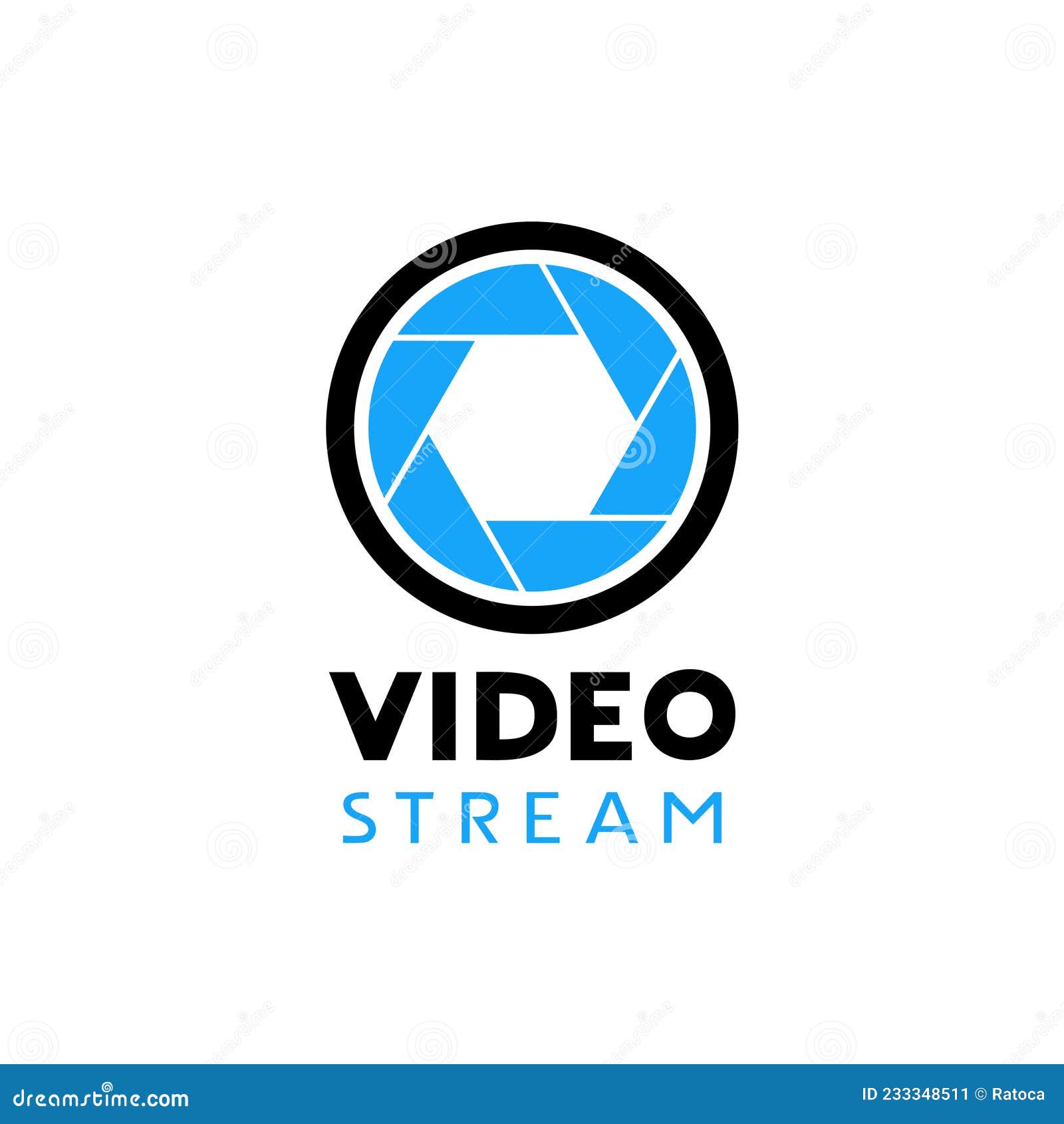 Creative Design of Video Stream Symbol Stock Vector - Illustration of ...