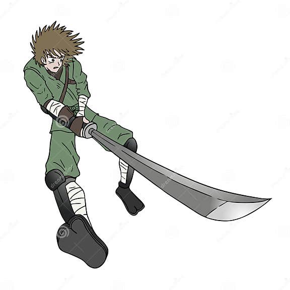 Design of Warrior Attack Draw Stock Vector - Illustration of expression ...