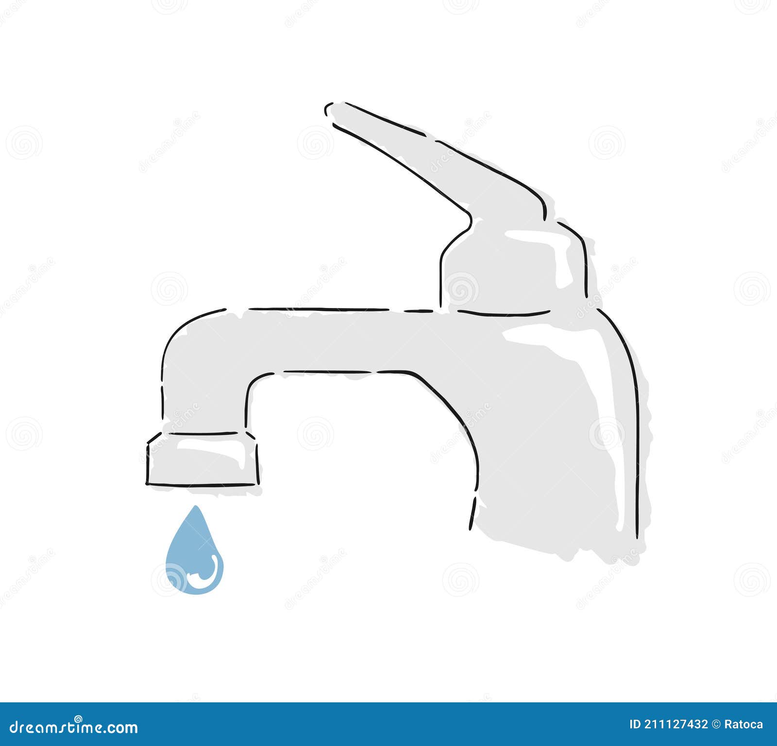 Creative Design of Water Tap Illustration Stock Vector - Illustration ...