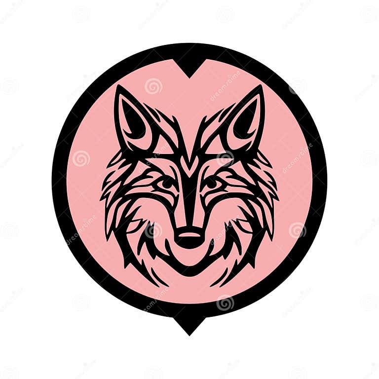 Wolf face symbol stock vector. Illustration of werewolf - 318395649