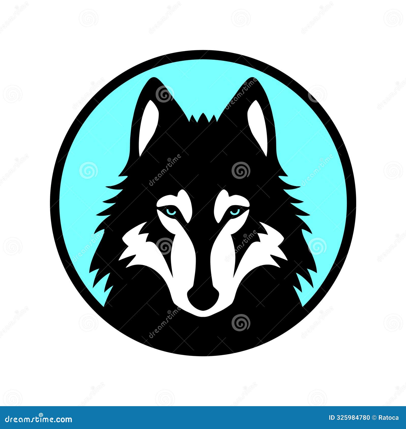 Wolf head symbol stock vector. Illustration of symbol - 325984780