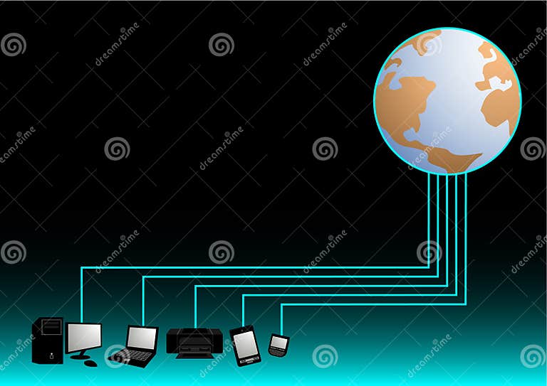 World internet draw stock vector. Illustration of design - 252822227