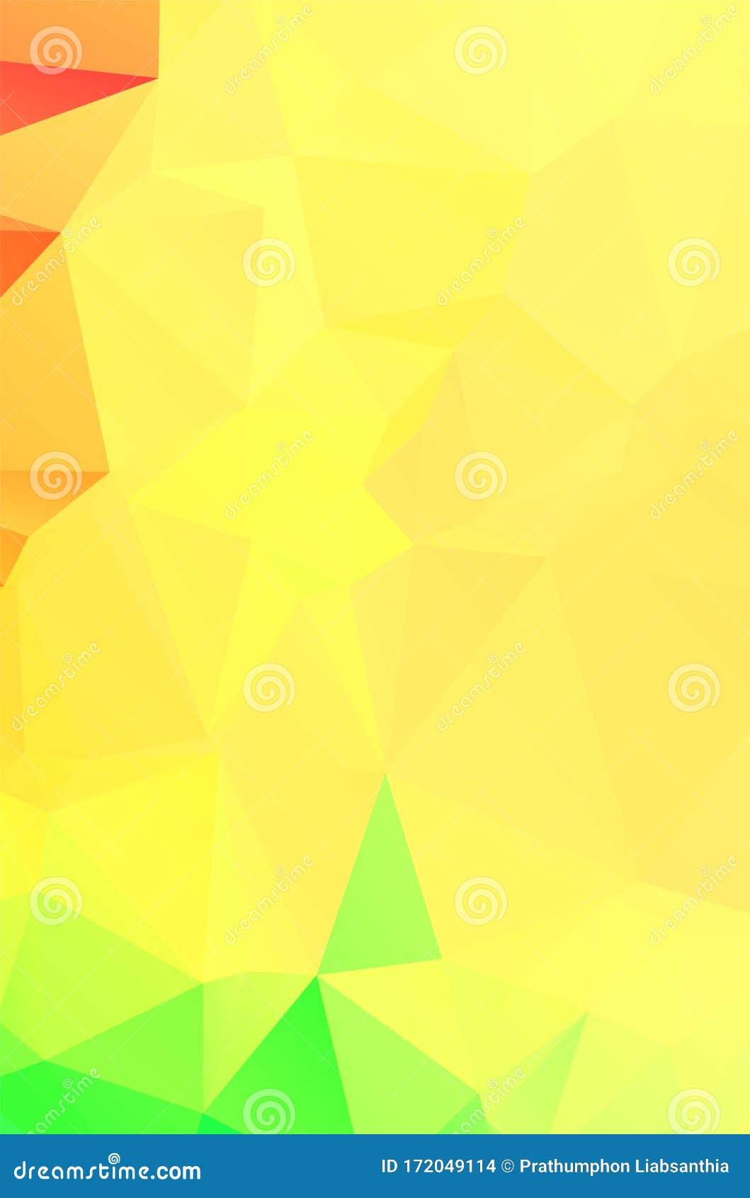Creative Design Yellow Template Random Bright Colors Low Poly ...