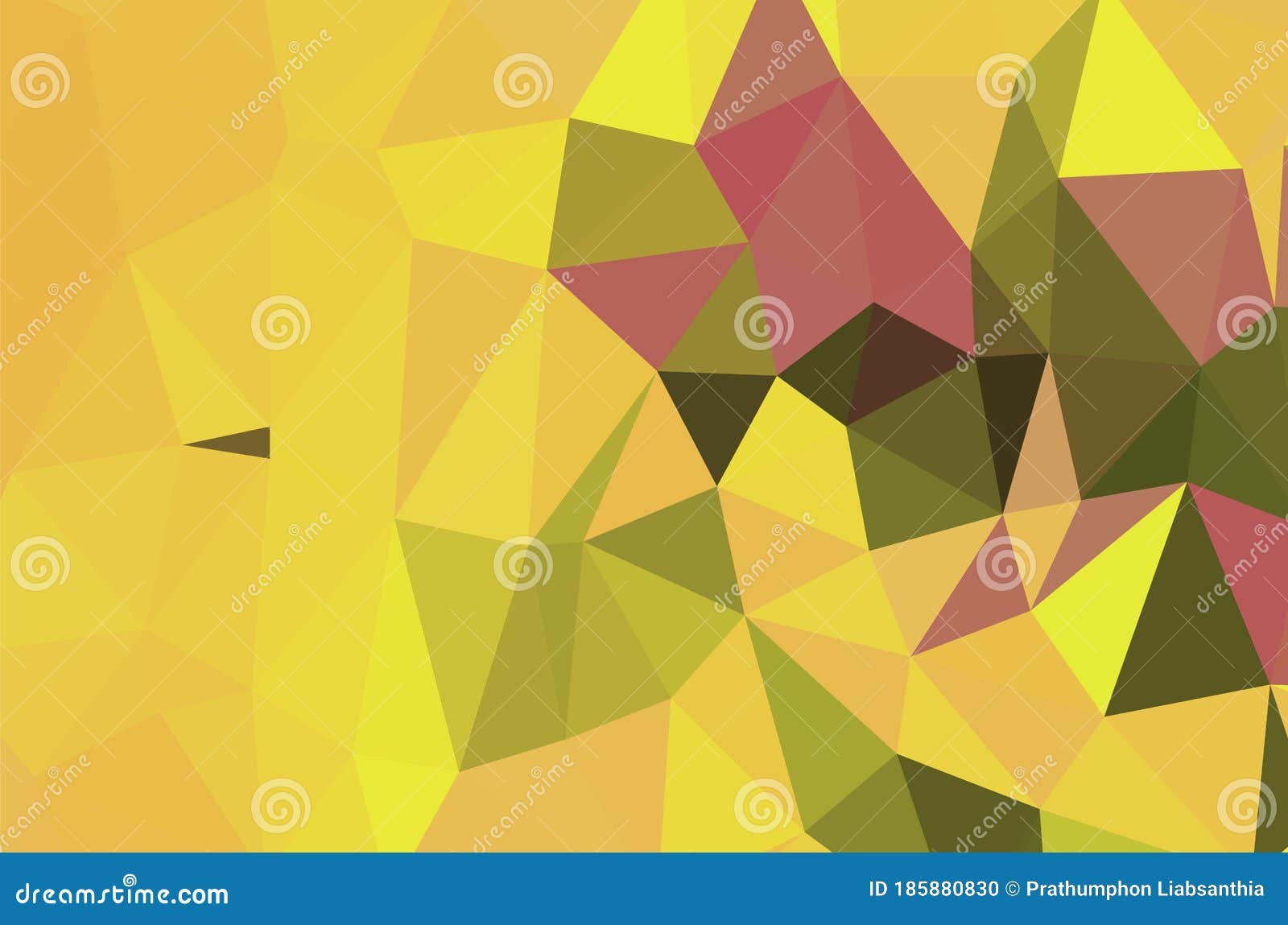 Creative Design Yellow Template Random Bright Colors Low Poly ...