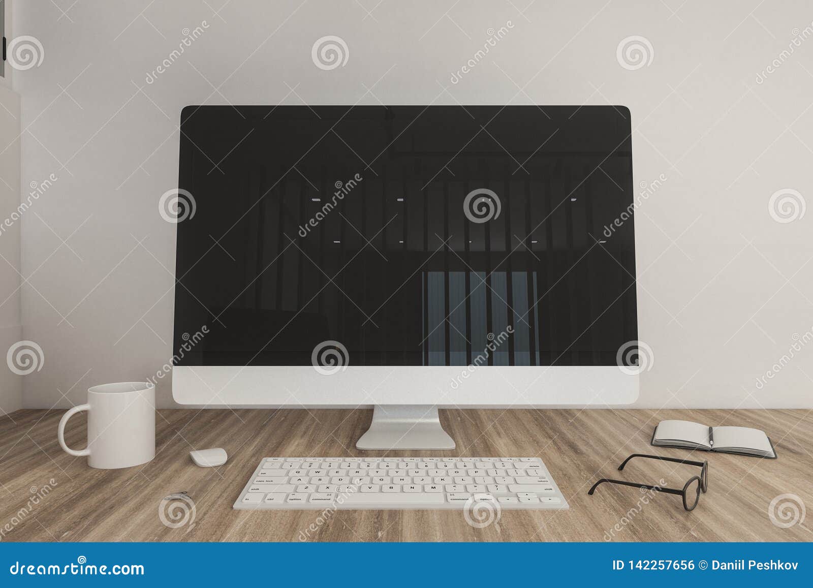 Creative designer desktop editorial photo. Image of interior - 142257656
