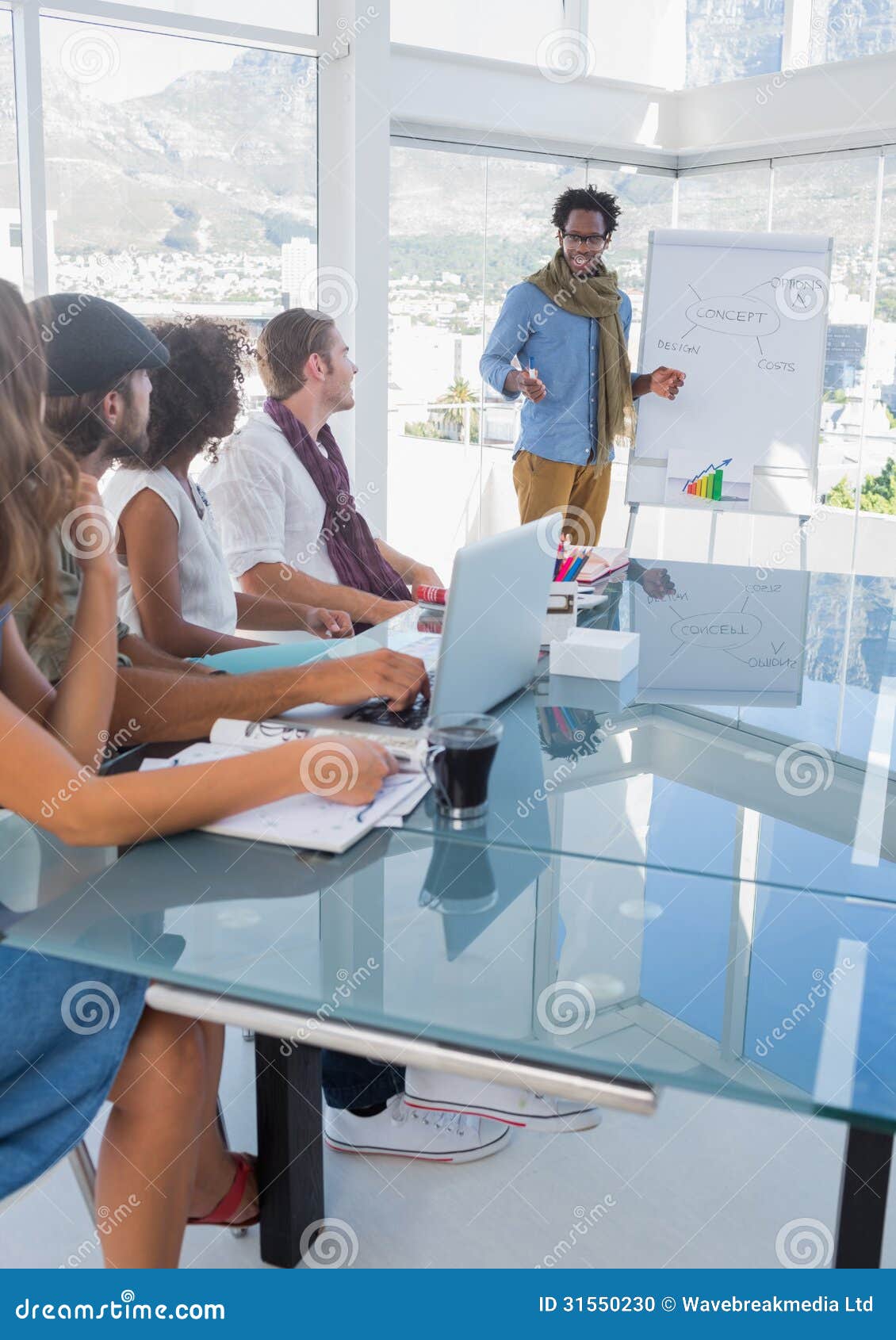 Creative Designers Listening a Man Doing a Presentation Stock Photo ...