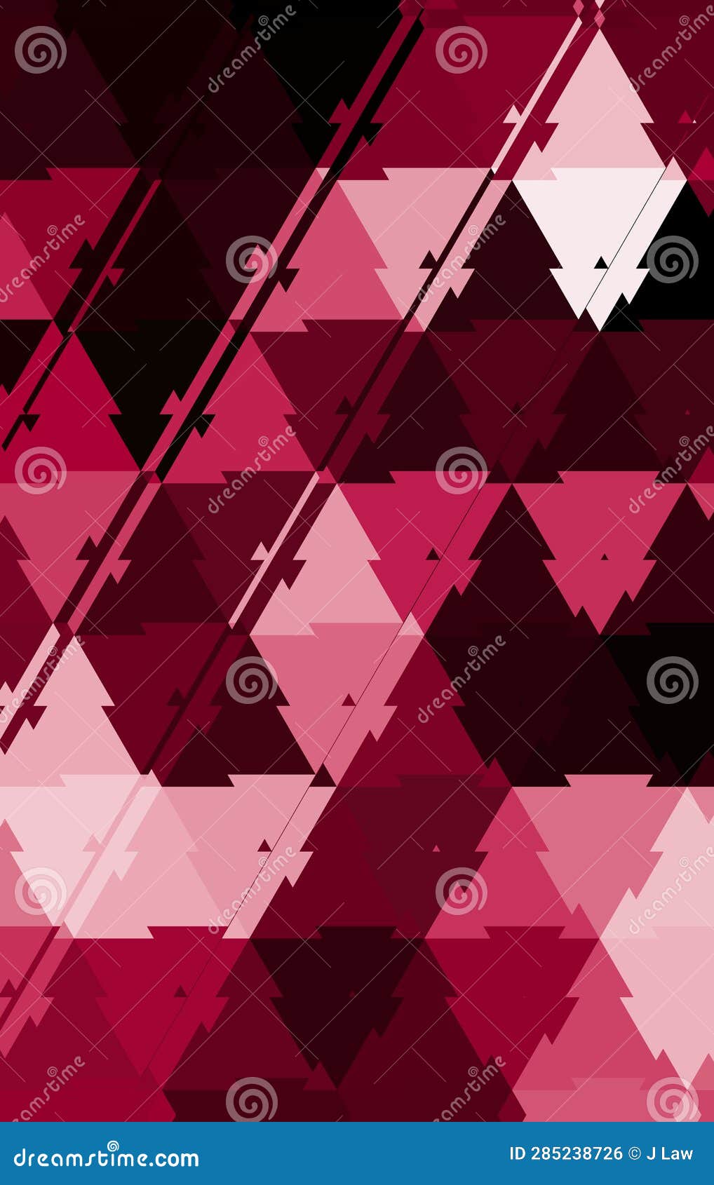 Irregular Shaped Equilateral Triangular Mosaic Glass Tile Distortion ...