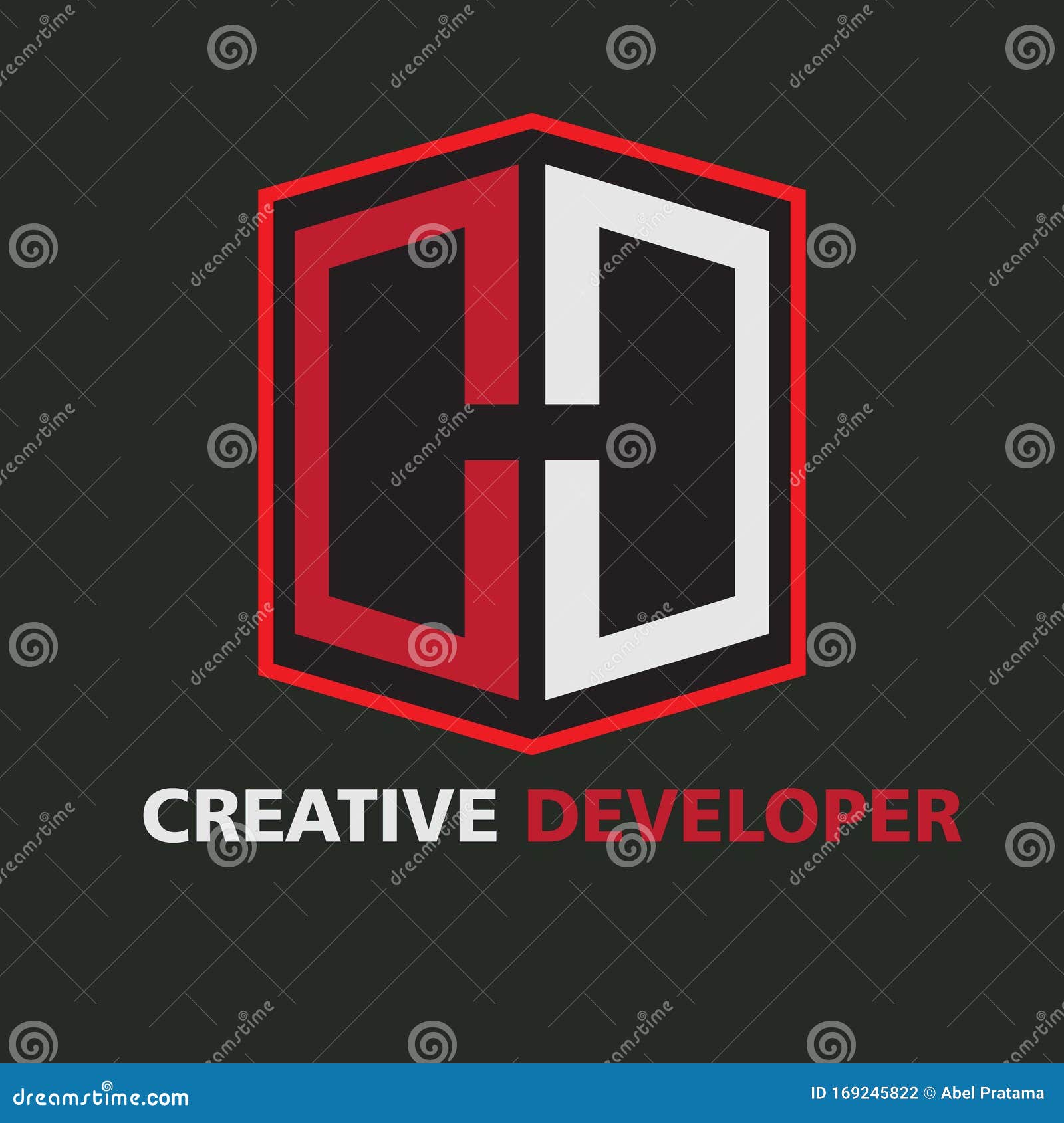 Creative Developer Template Logo Design Stock Vector - Illustration of ...