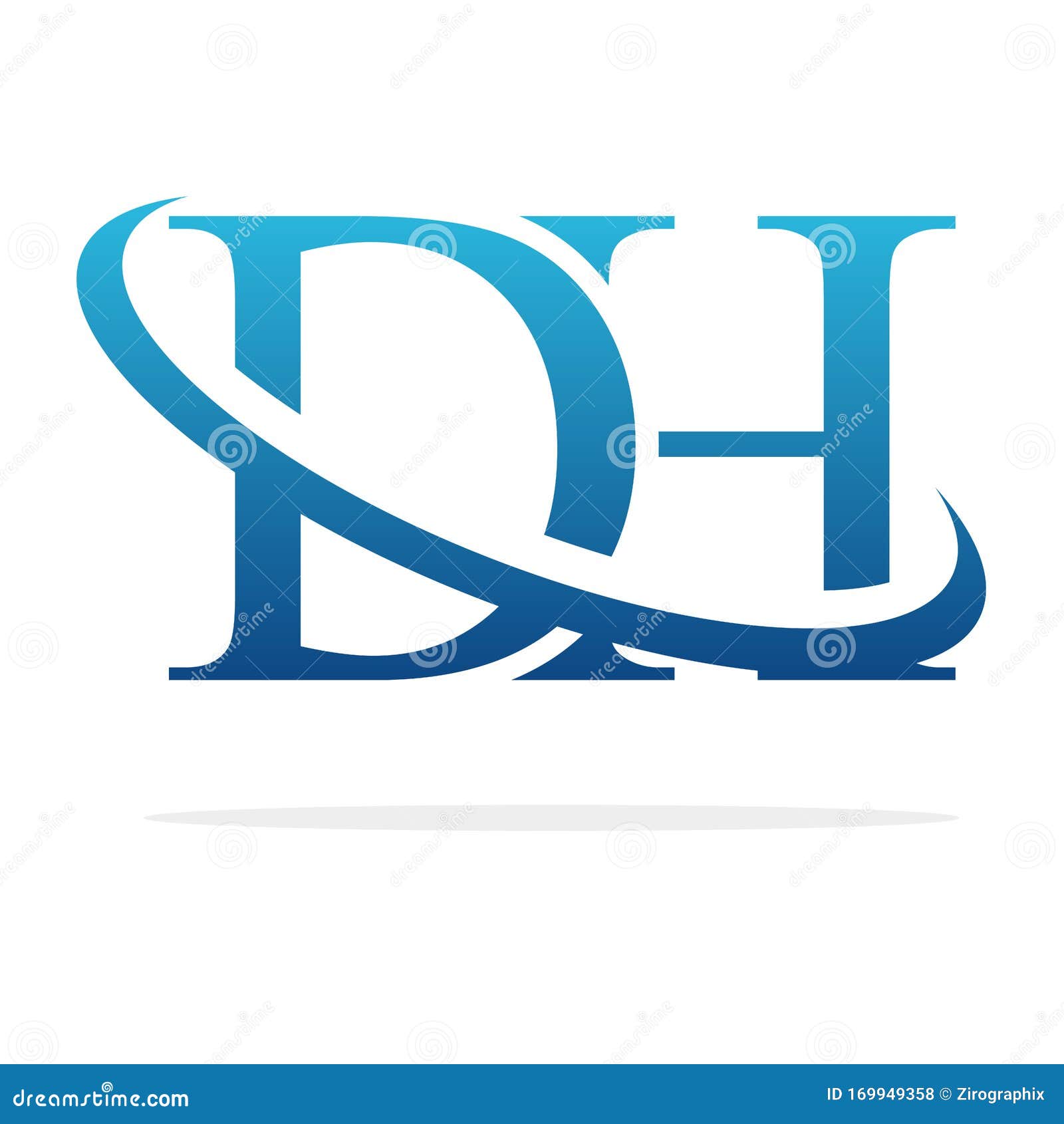 Creative DH Logo Icon Design Stock Vector - Illustration of concept ...