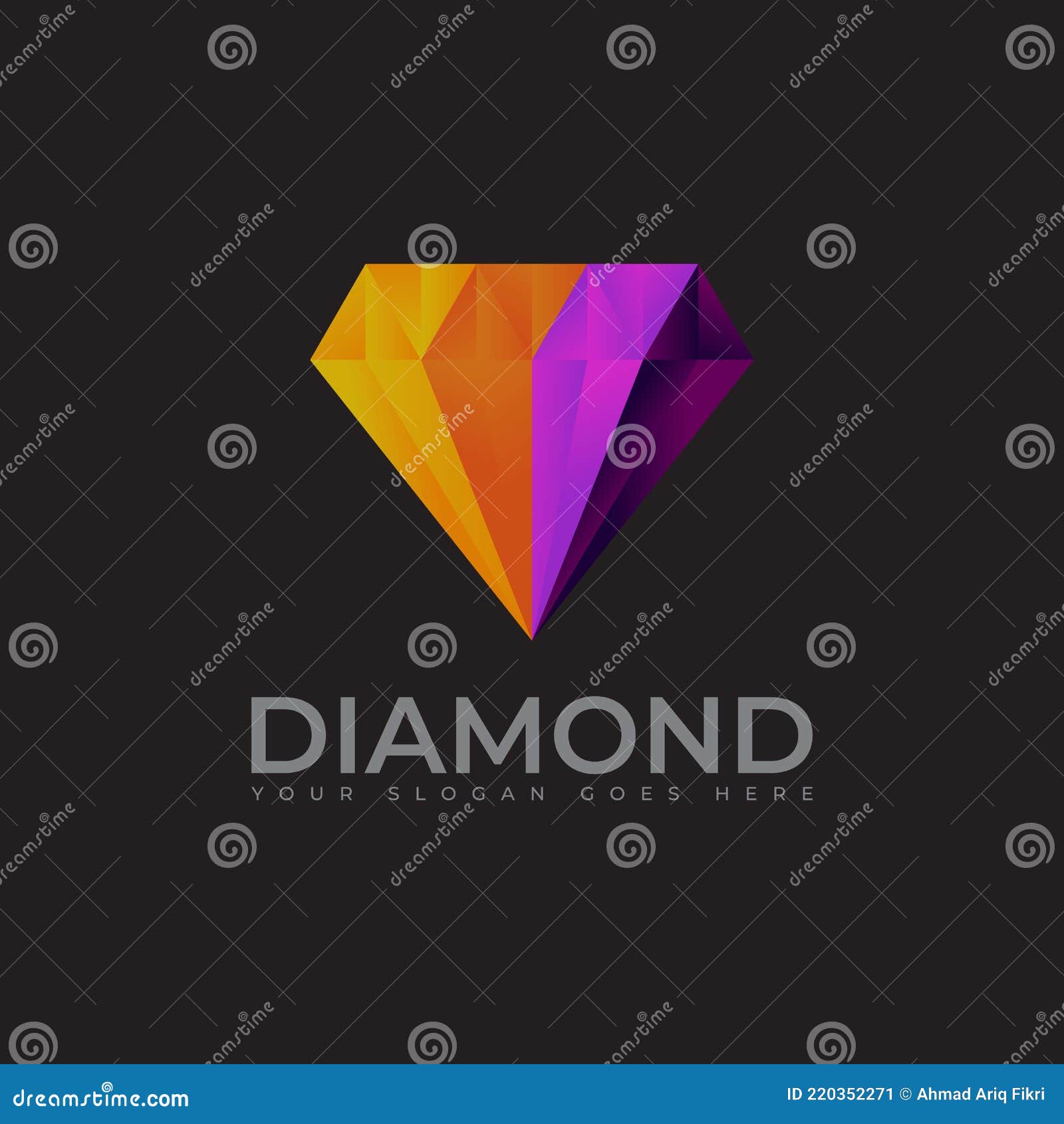 Creative Diamond Logo and Icon Design Stock Illustration - Illustration ...