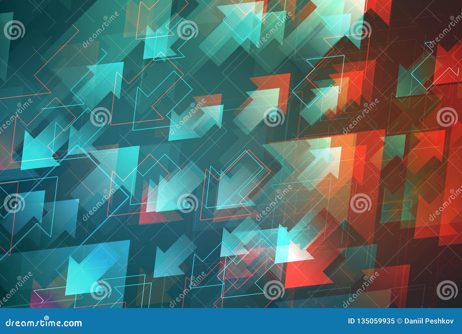 Creative Digital Arrows Texture Stock Illustration - Illustration of ...