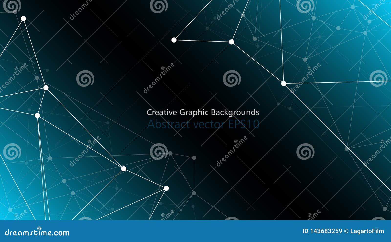 Creative Digital Connections Graphic Backgrounds, Random Dots and Lines ...
