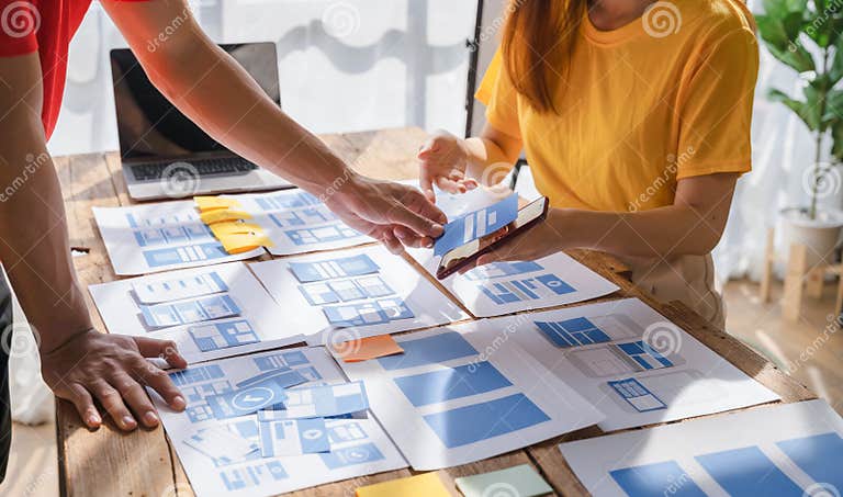 Creative Digital Development Agency Stock Image - Image of hand ...