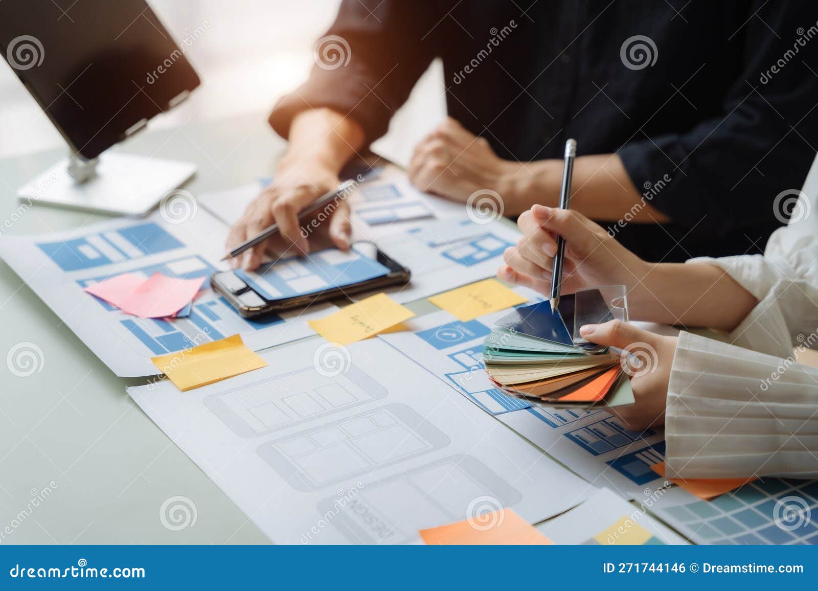 Creative Digital Development Agency. Developer Team Brainstorming on ...