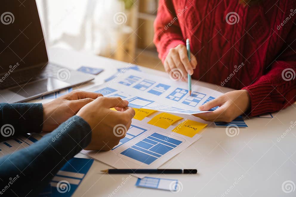 Creative Digital Development Agency. Developer Team Brainstorming on ...