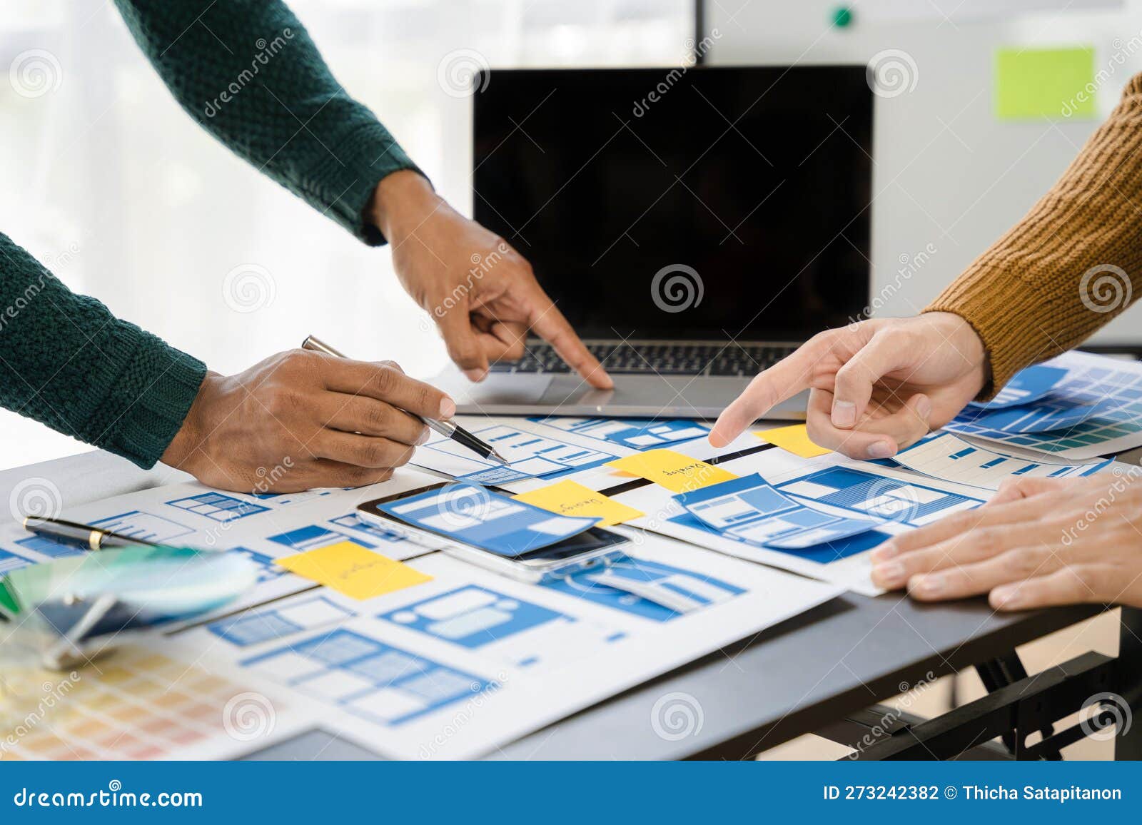 Creative Digital Development Agency. Developer Team Brainstorming on ...