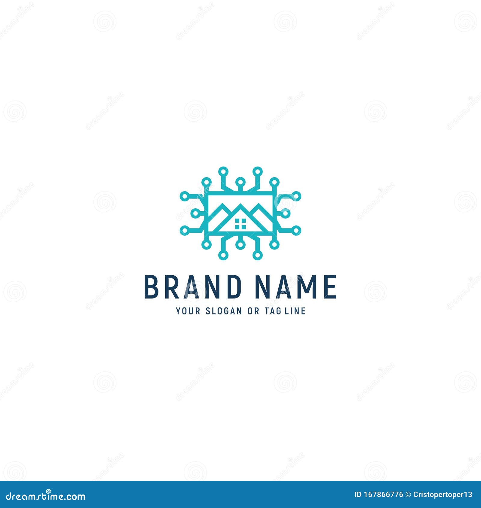 Creative Digital Home Logo Vector Stock Vector - Illustration of ...