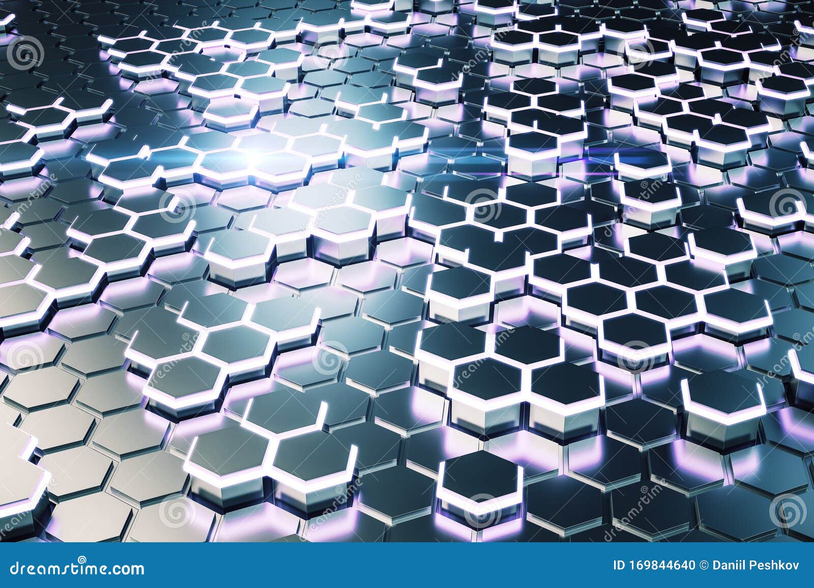 Digital Honeycomb Background