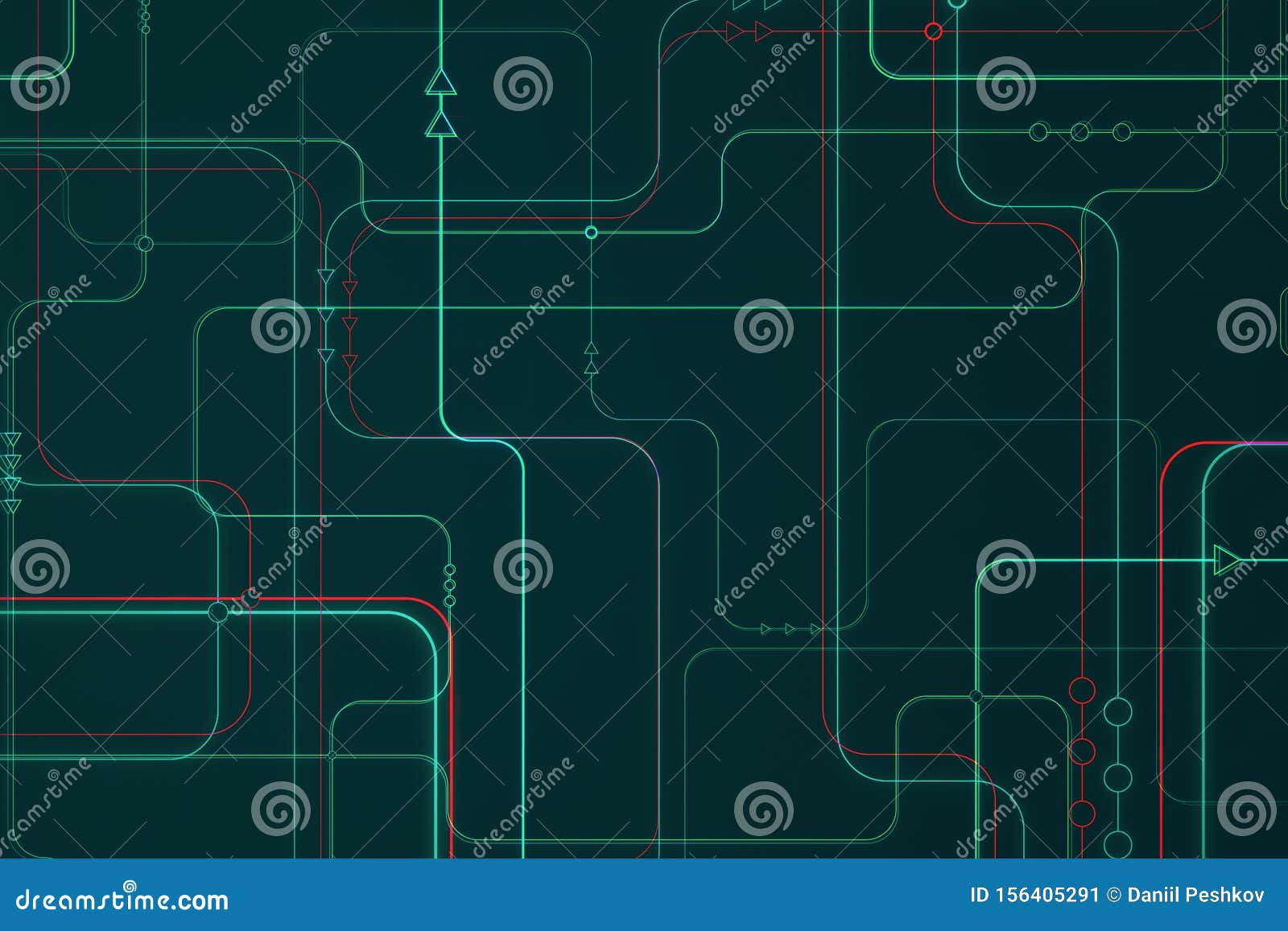 Creative Digital Lines Background Stock Illustration - Illustration of ...