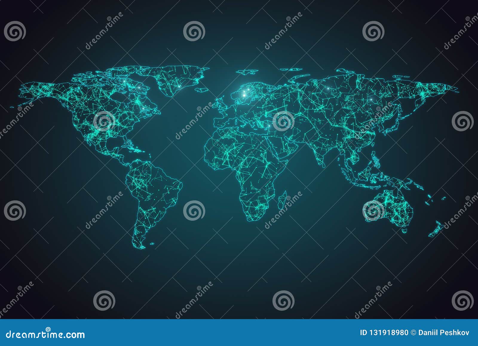 Creative Digital Map Background Stock Illustration - Illustration of ...
