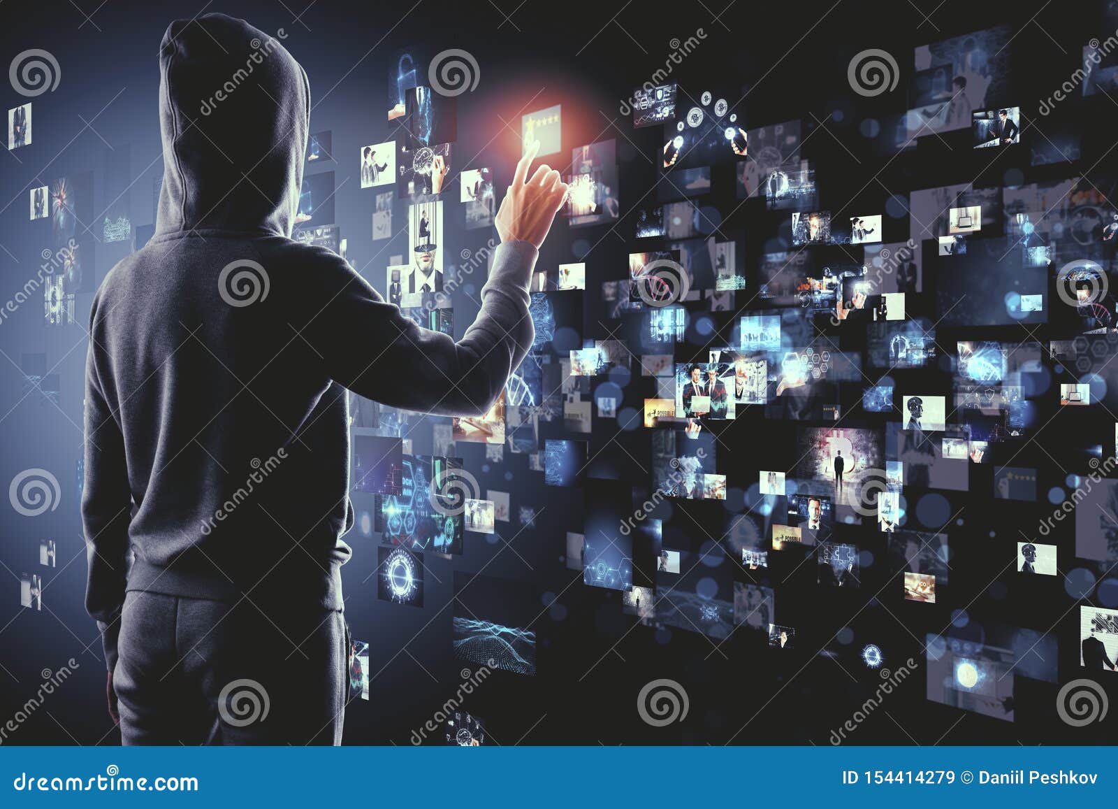 Creative Digital Picture Gallery Stock Image - Image of hacking ...