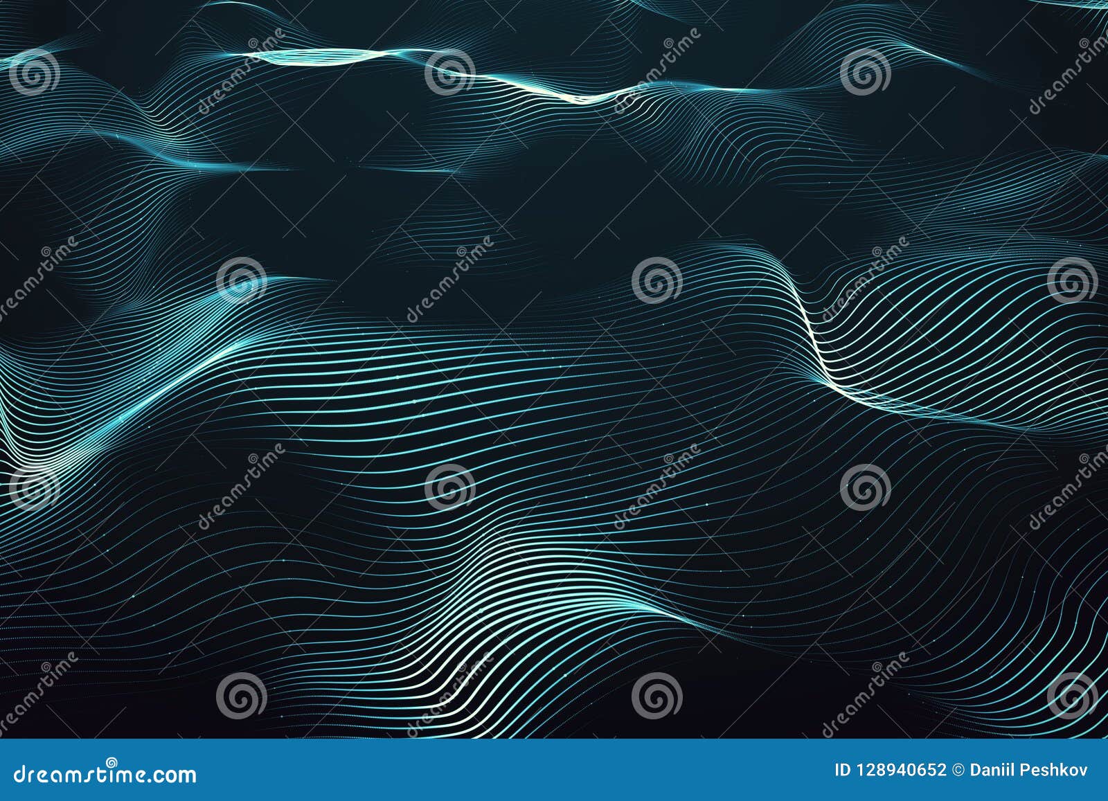 Creative Digital Wave Wallpaper Stock Illustration - Illustration of ...