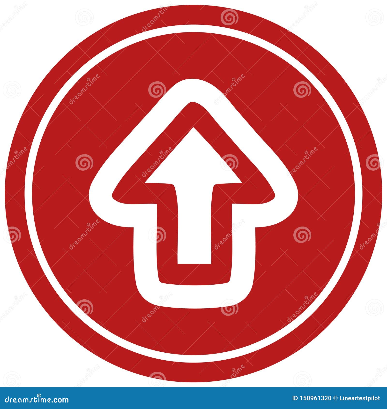 A Creative Direction Arrow Circular Icon Stock Vector - Illustration of ...