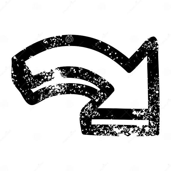 A Creative Direction Arrow Icon Stock Vector - Illustration of pointing ...