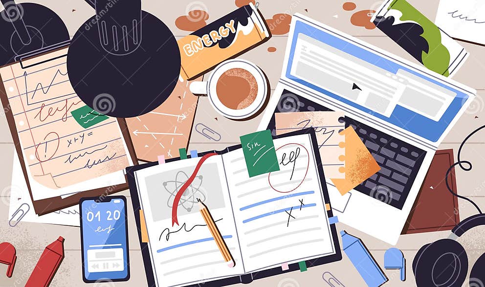 Creative Disorder is in Student Workplace while Learning Process Top ...