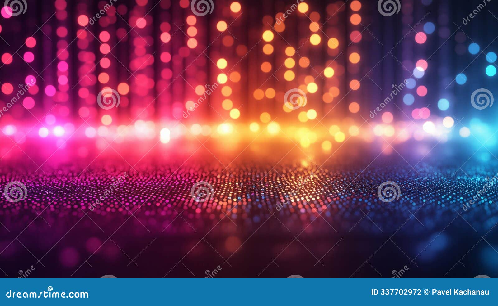 A Creative Display of Letters Formed with Bright, Colorful Dots Against ...