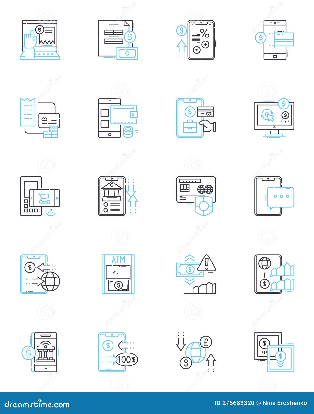 Creative Disruption Linear Icons Set. Innovation, Disruption ...