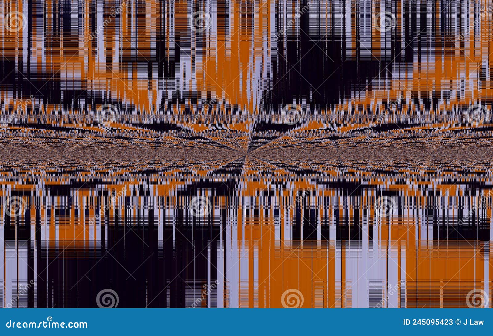 Creative Distorted Black White and Orange Gold Repeating Striped ...