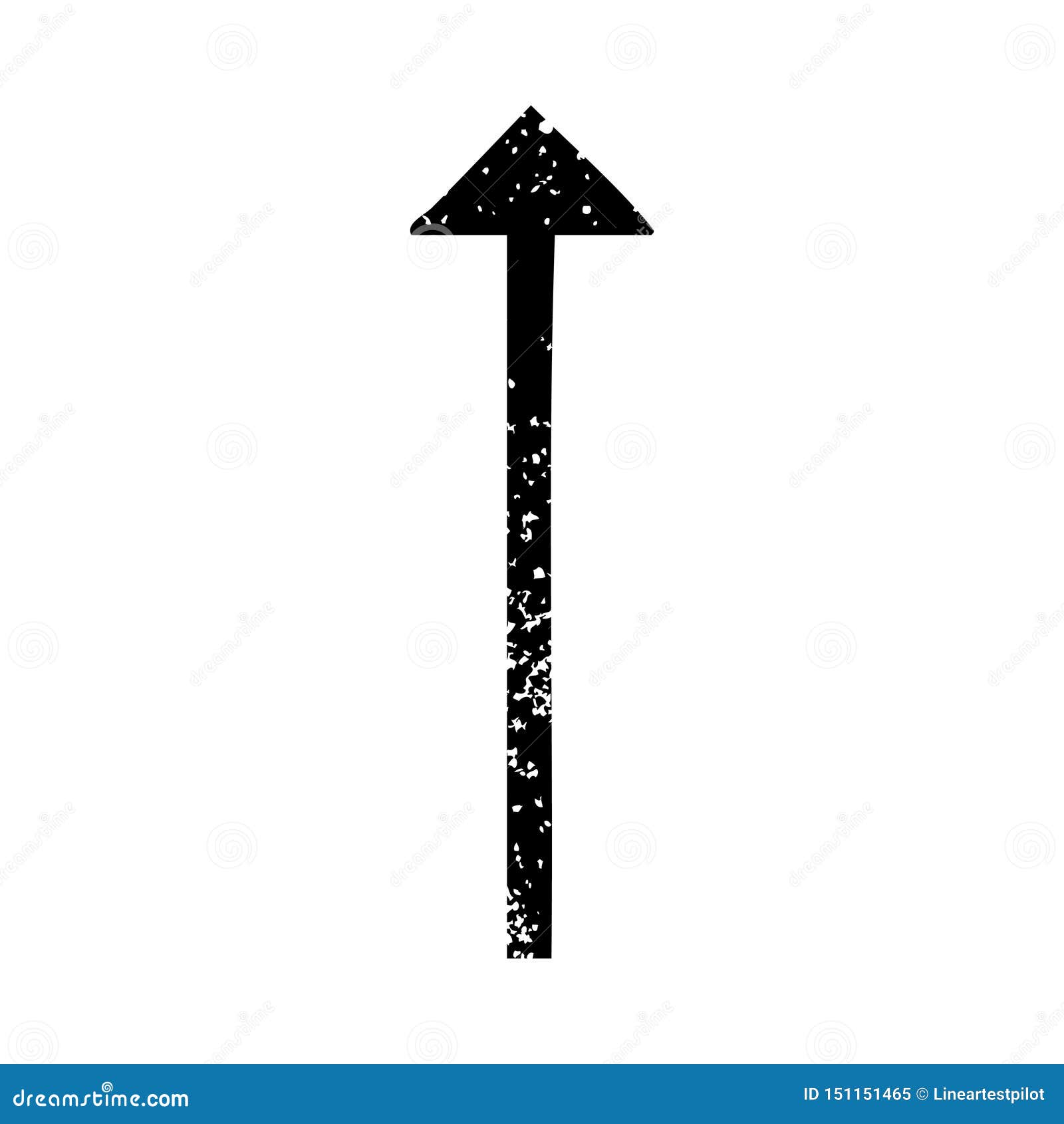 A Creative Distressed Symbol Long Arrow Symbol Stock Vector ...